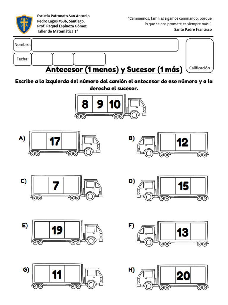 Antecesor y Sucesor | PDF