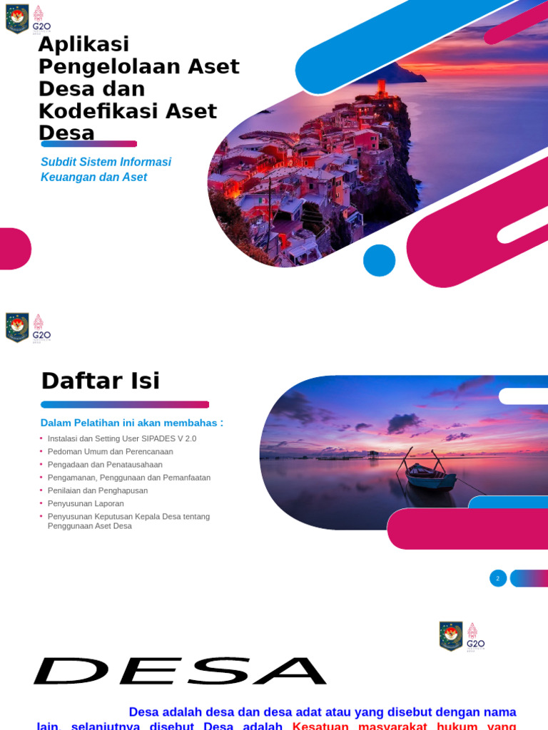 Aplikasi Pengelolaan Aset Desa Dan Kodefikasi Aset Desa | PDF