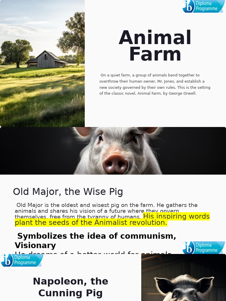 Animal Farm - Characters | PDF