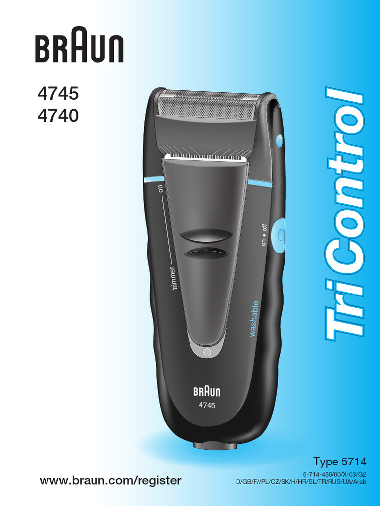 Braun 4740 TriControl Shaver | PDF