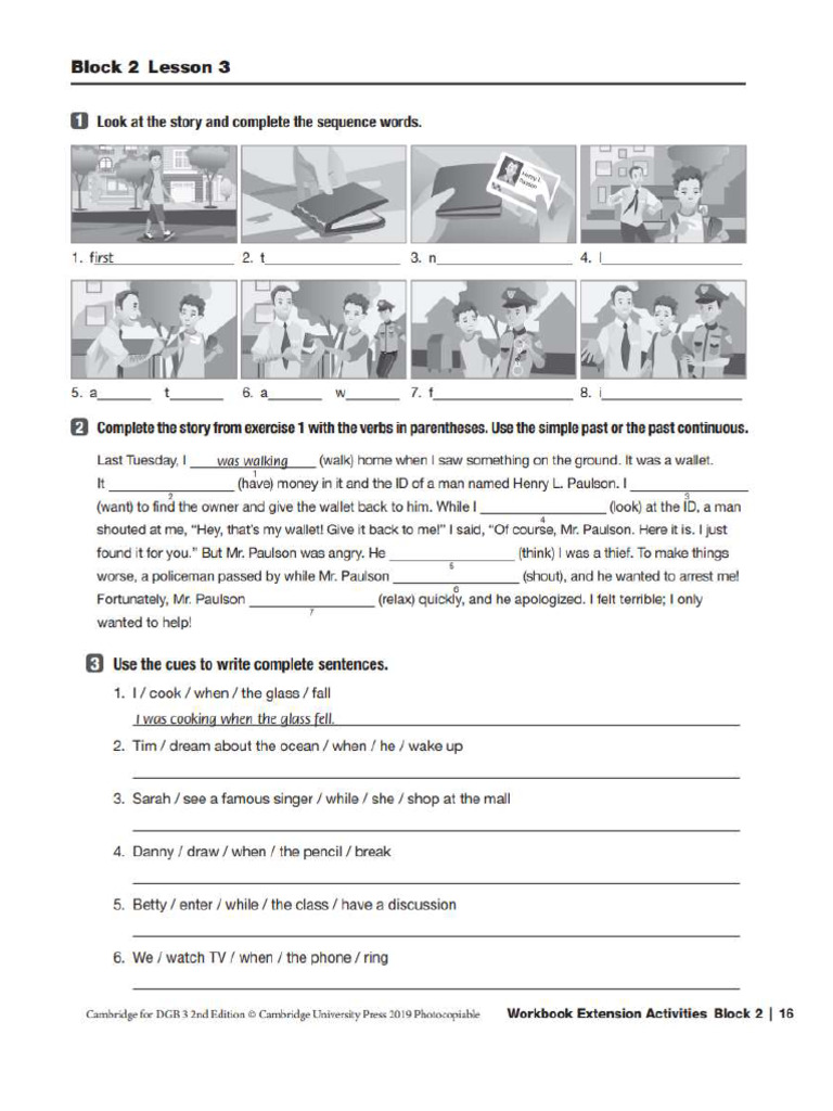 Workbook. Unit 2. Lesson 2 & 3. English 3 | PDF