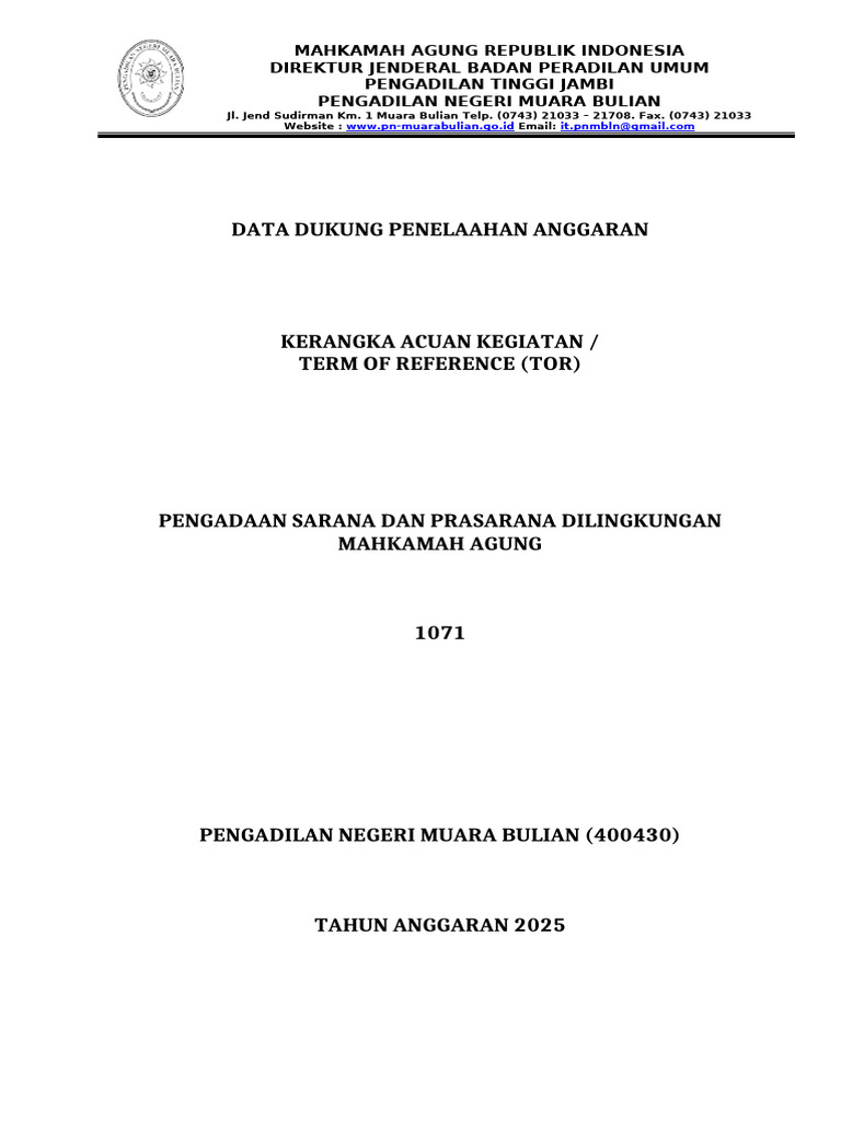 tor base line 2025 | PDF