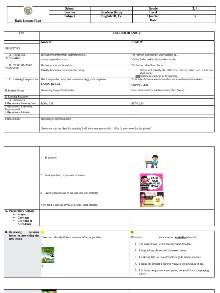 Bacay Final Multigrade DLP | PDF