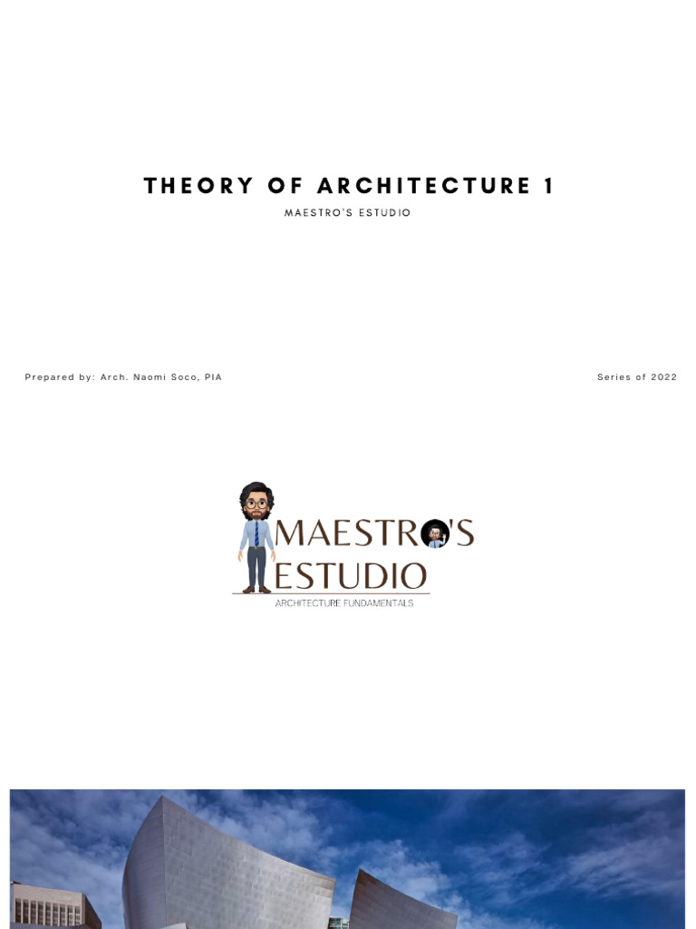 Presentation 1 - THEORY OF ARCHITECTURE 1 | PDF