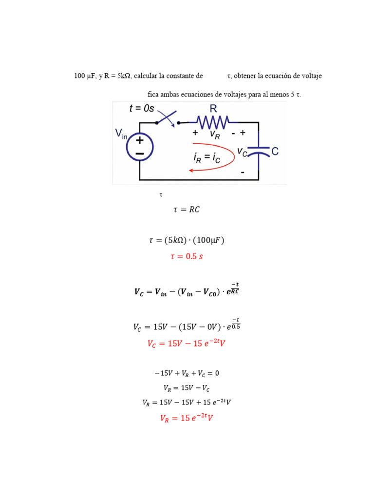 Problemas Circuitos RC y RL | PDF
