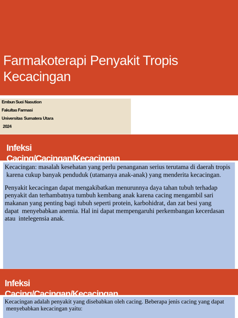 Infeksi Kecacingan 2024 | PDF