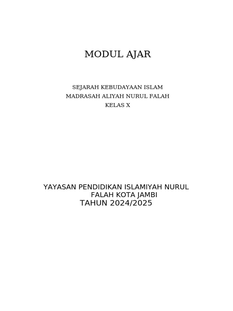 Modul Ajar Ski X 2024 | PDF