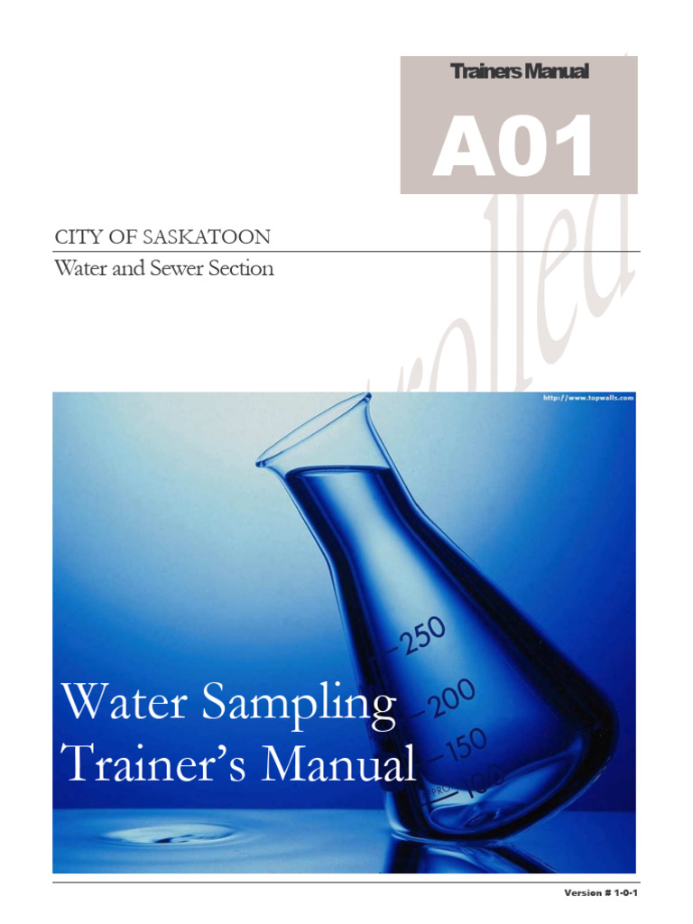 Water Sampling Trainers Manual | PDF