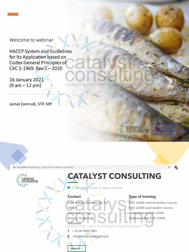 HACCP System - Codex 2020 Shared | PDF