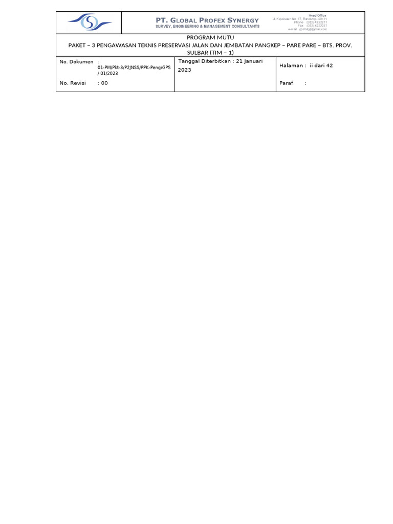 01 Program Mutu 2023 Paket 3 (Tim 1) - PPK 1.3 Bab 6 | PDF