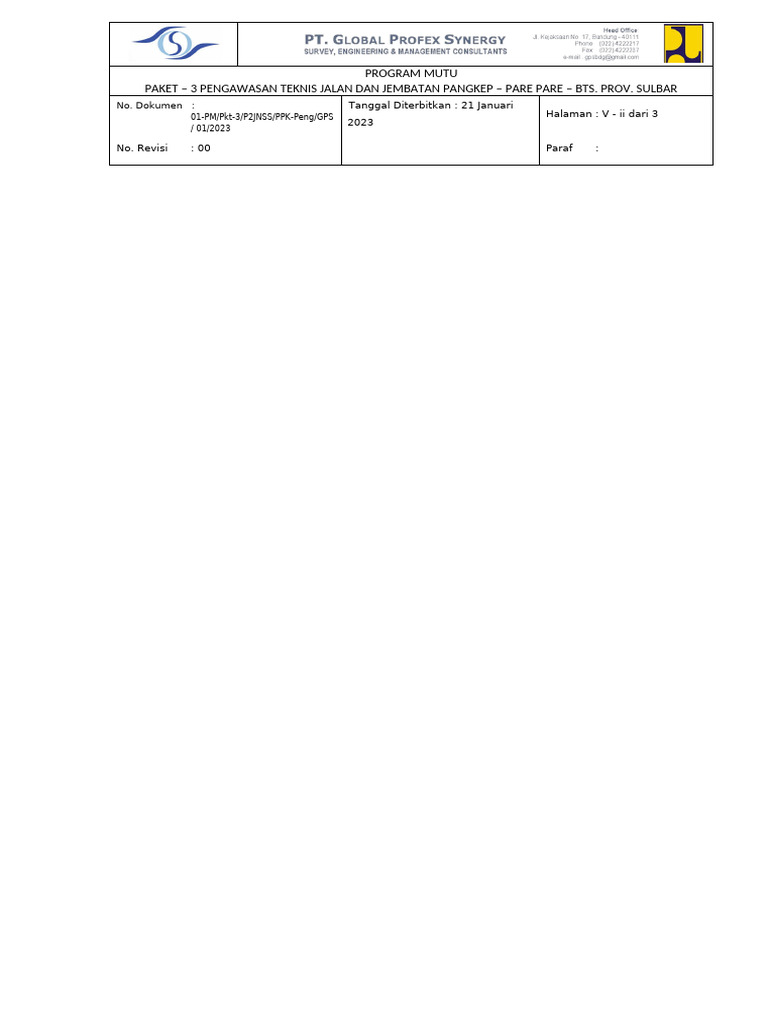 01 Program Mutu 2023 Paket 3 (Tim 1) - PPK 1.3 Bab 5 | PDF
