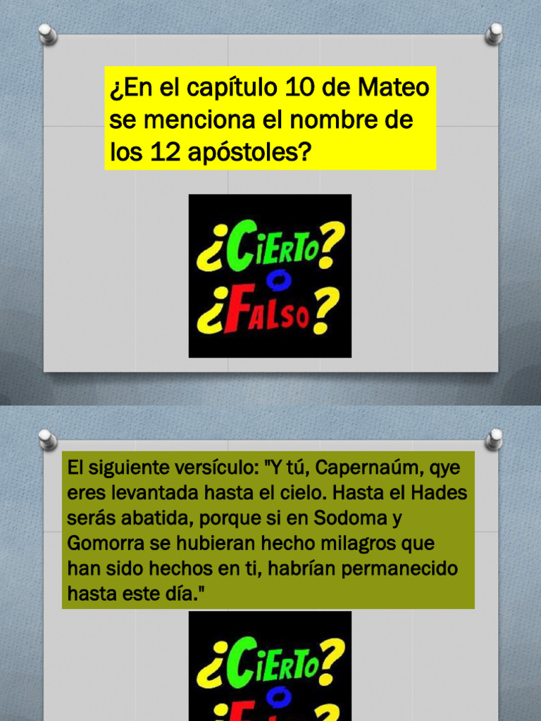 Cierto o Falso | PDF