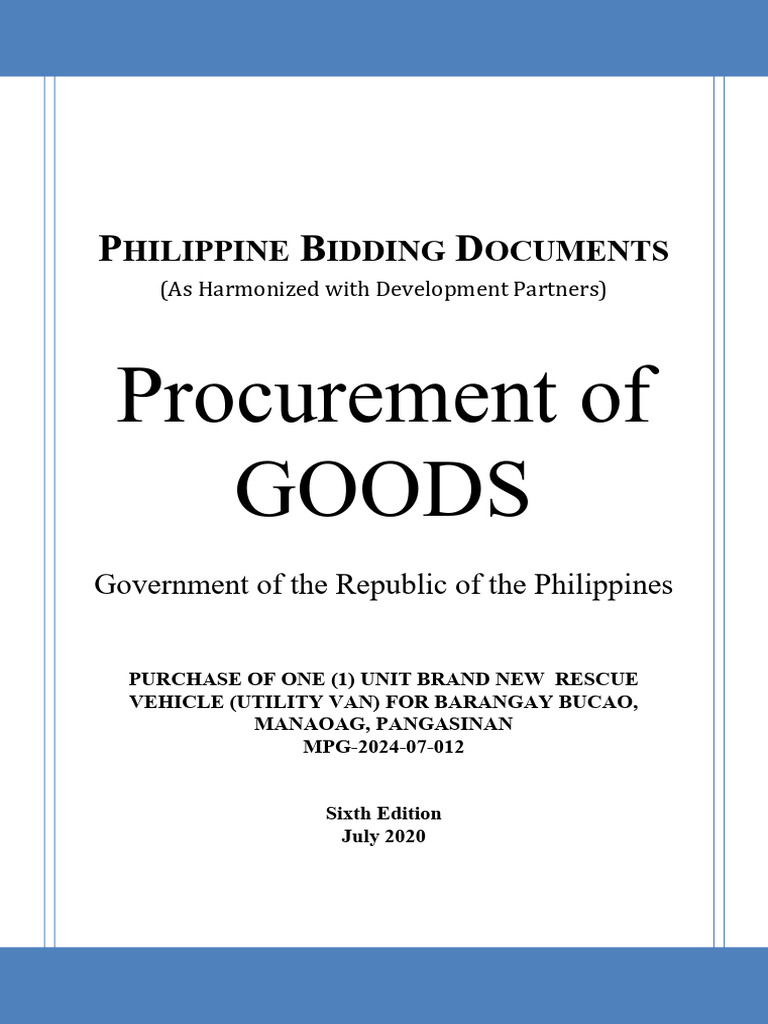 Philippine Bidding Documents | PDF | Business