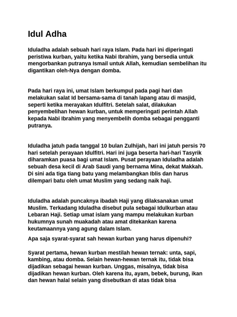 Idul Adha | PDF