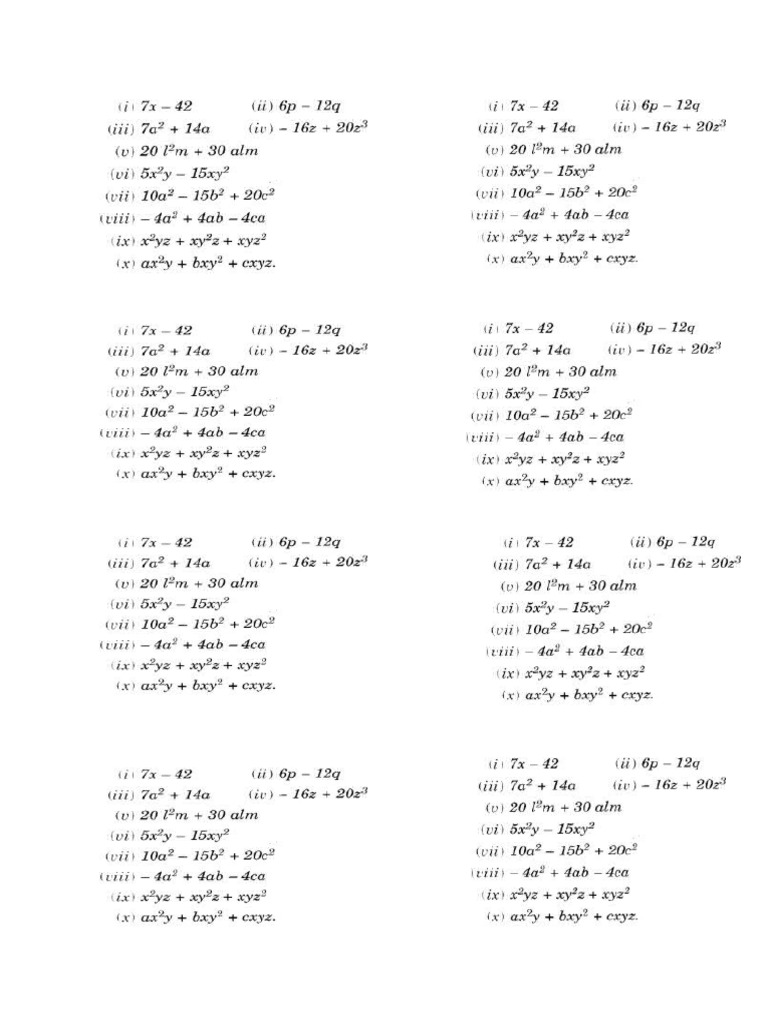 Factor Ization | PDF
