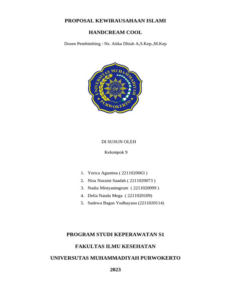 Proposal Produk Handcream Revisi Kel.9 | PDF