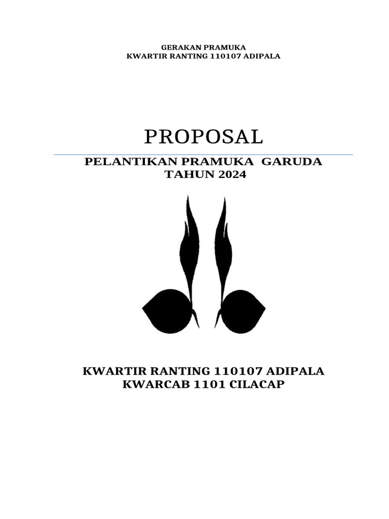 Proposal Pramuka Garuda | PDF