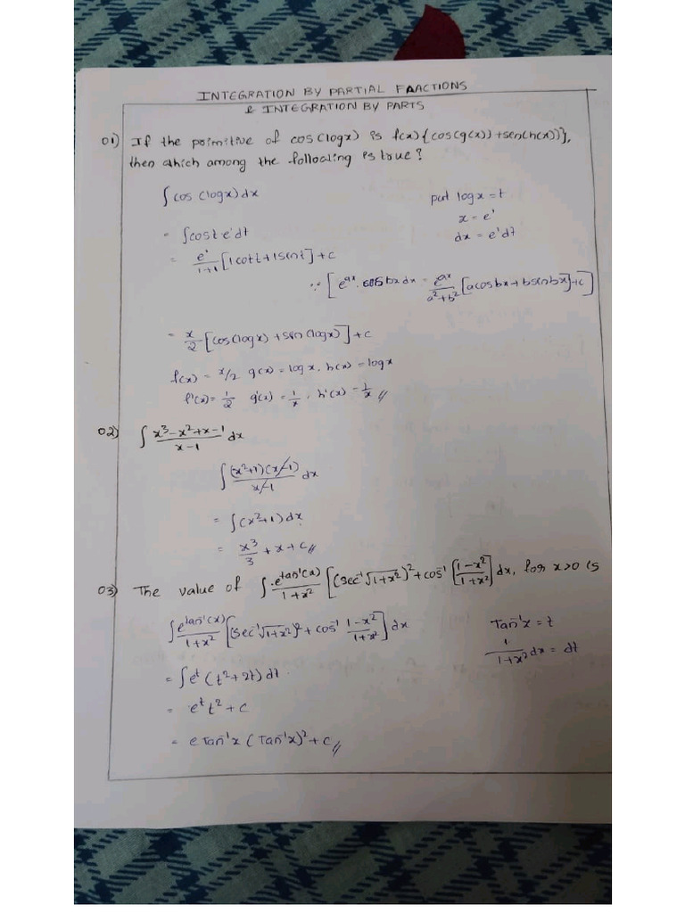 Integration by Partial Fractions | PDF