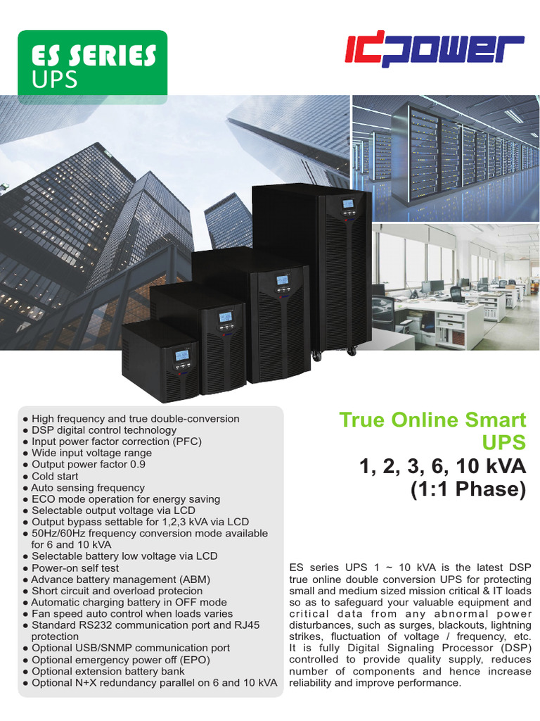 Es Series: True Online Smart UPS | PDF