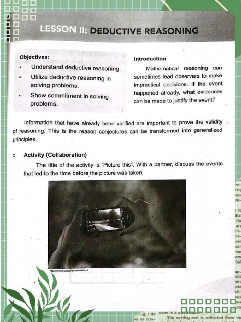 Chapter 3 Lesson 2 Deductive Reasoning Pdf