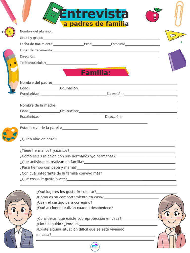 Entrevistas Padres de Familia y Alumnos PDF | PDF