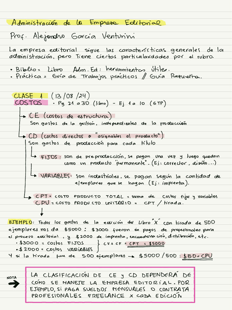 Apuntes Escandallo | PDF