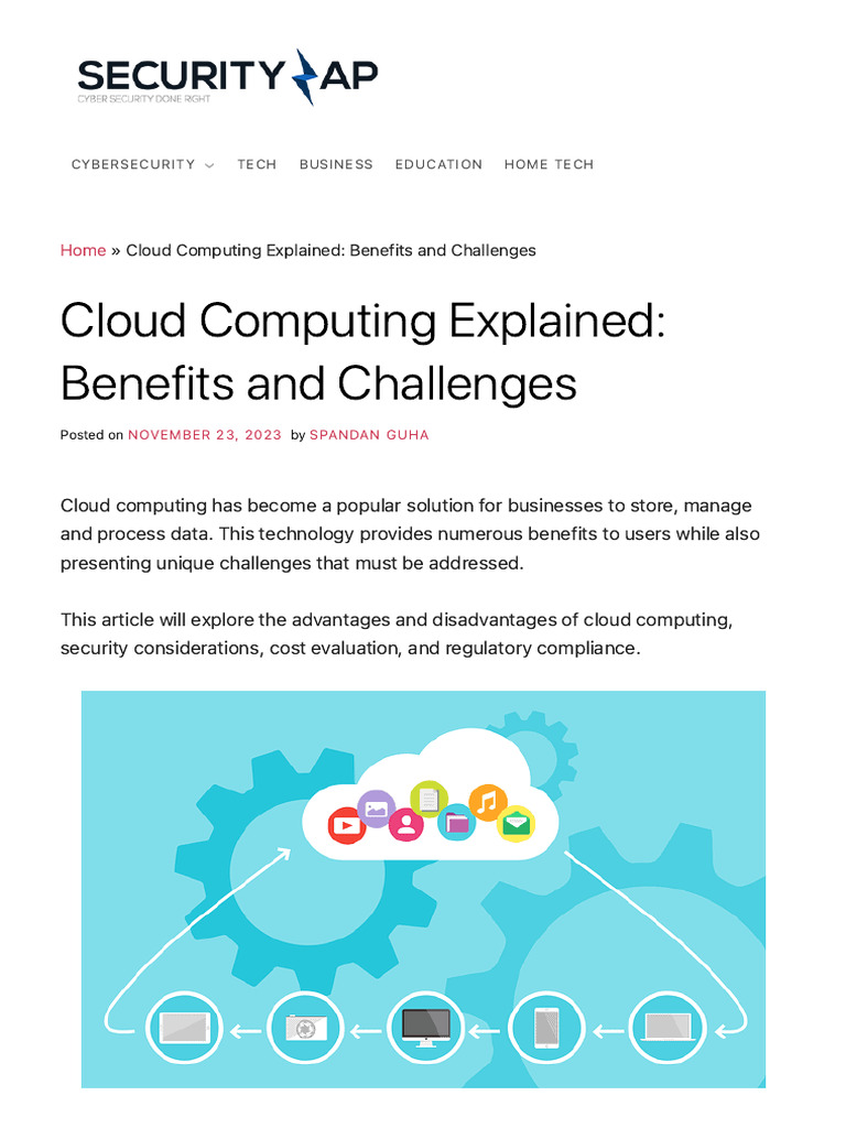 Cloud Computing Explained - Benefits and Challenges - Security Zap | PDF | Cloud Computing ...