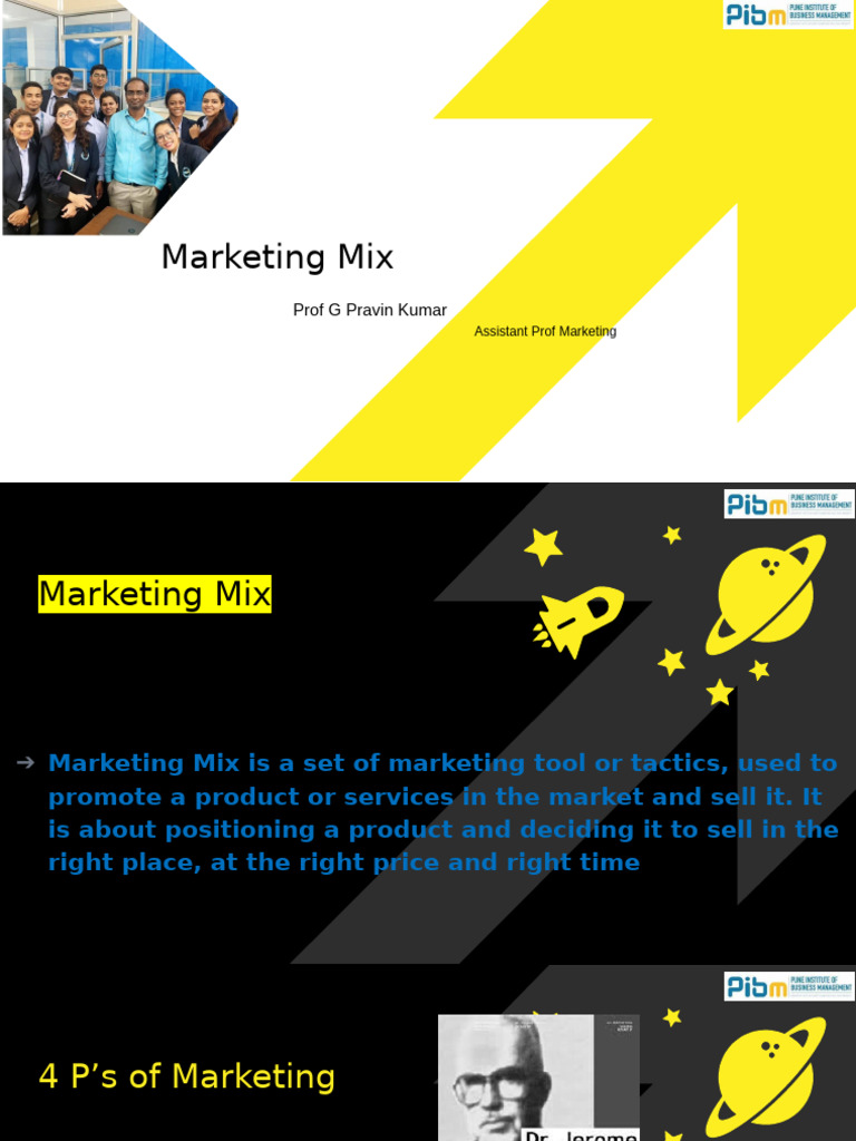 MARKETING MIX Concept G Pravin | PDF