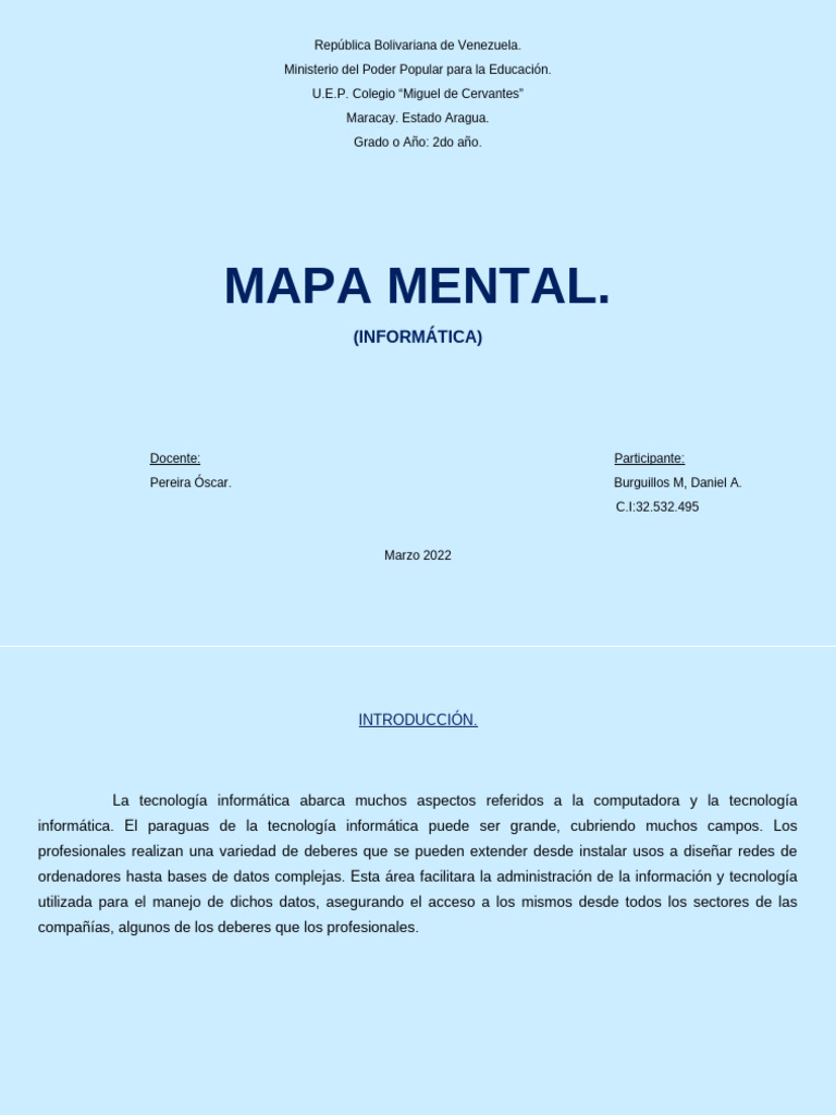 Mapa Informatica | PDF