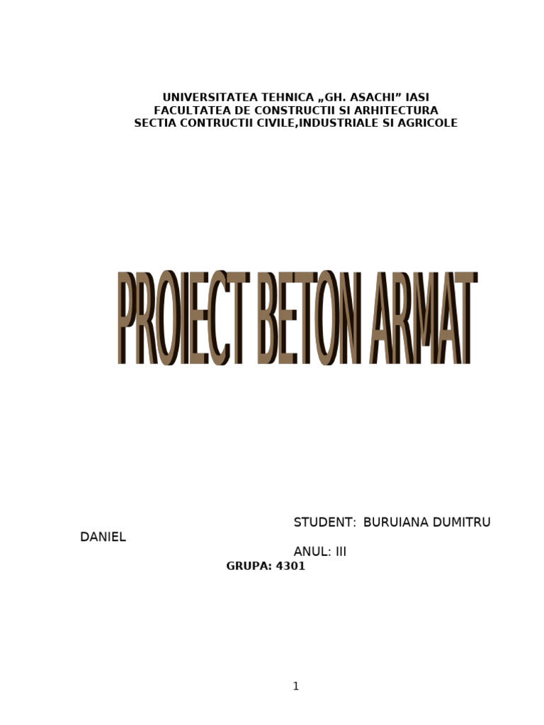Beton Armat | PDF