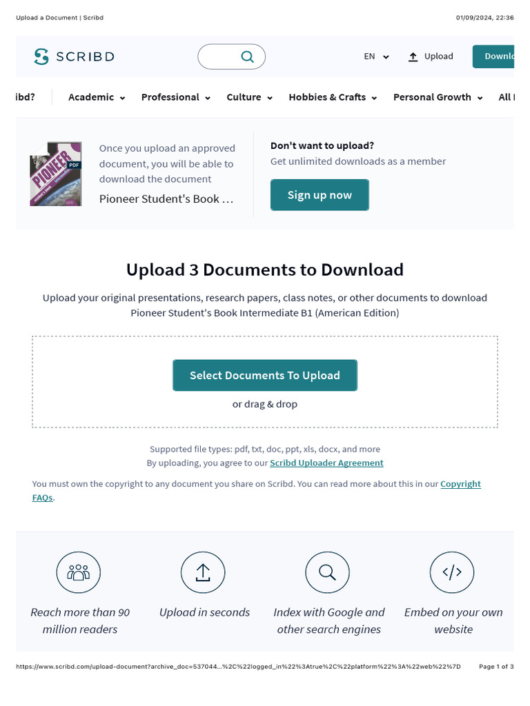 Upload A Document - Scribd | PDF