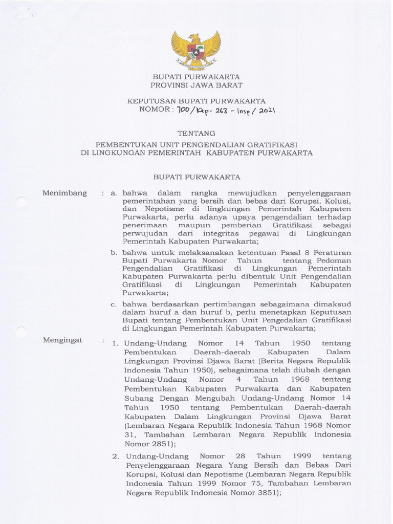 Pengendalian Gratifikisasi PWK | PDF
