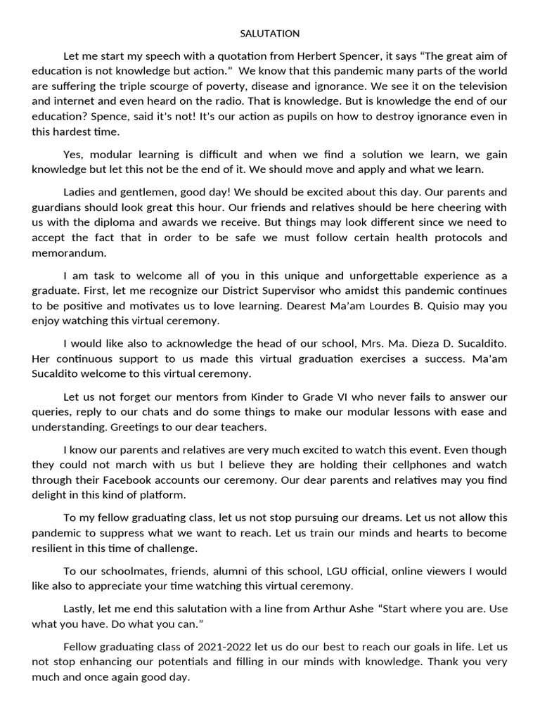 2022 Salutation.. | PDF