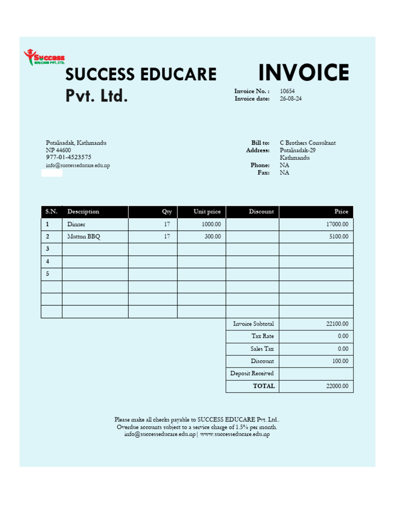 Simple Invoice | PDF