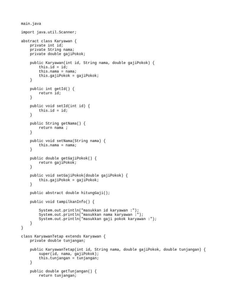 Main Java Pdf