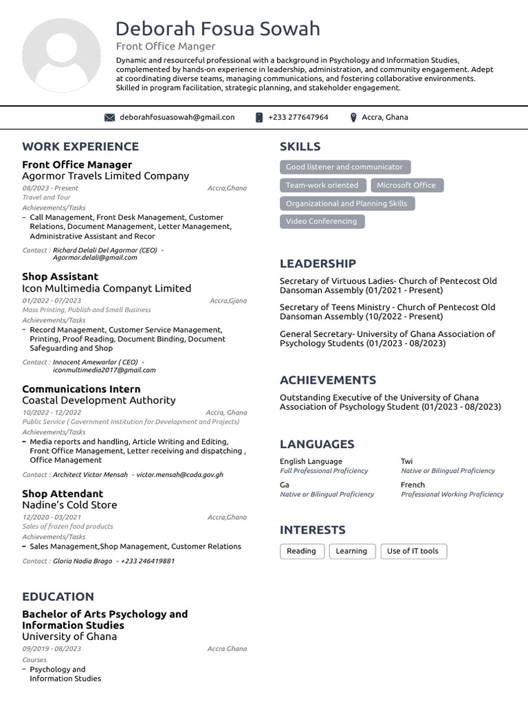 My Resume | PDF | Business | Career & Growth