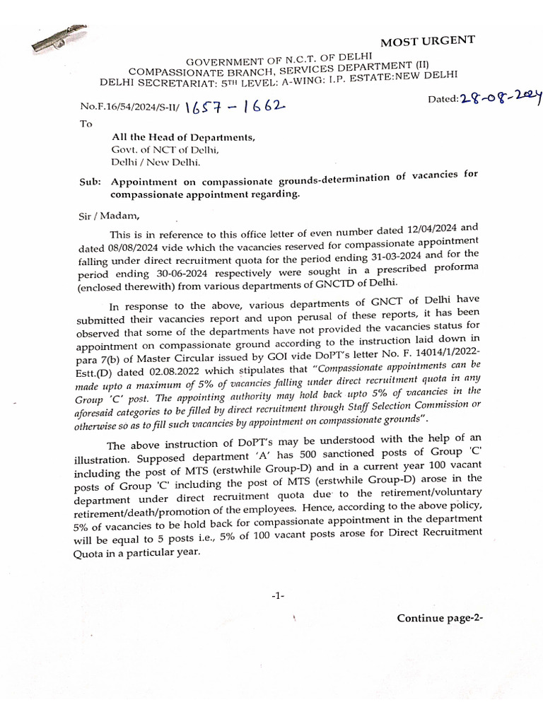 Appointment of Compassionate Ground | PDF