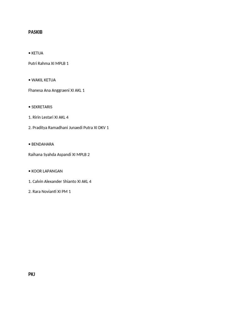 STRUKTUR EKSKUL(revisi) | PDF