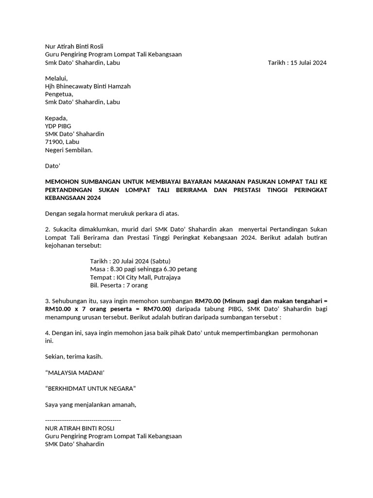 Sumbangan Pibg | PDF