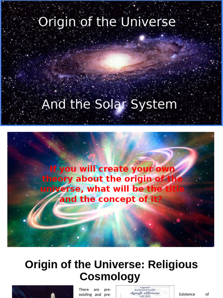 Origin of the Universe | PDF