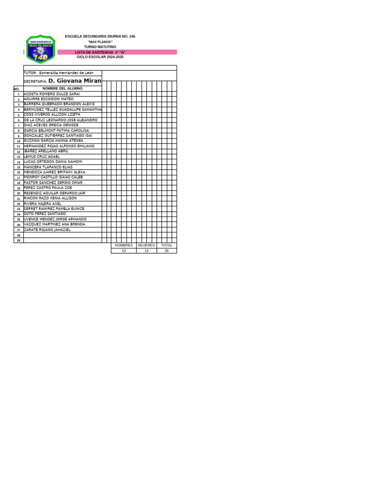 Listas 2024-2025 | PDF