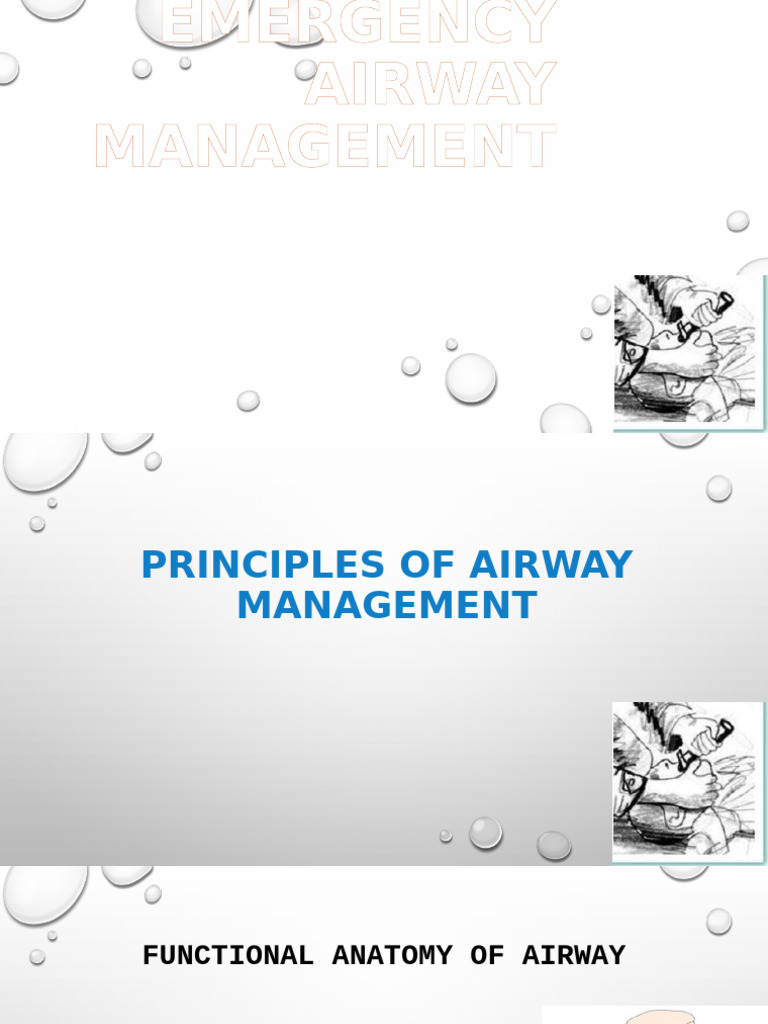 1. Principles of Airway Management | PDF