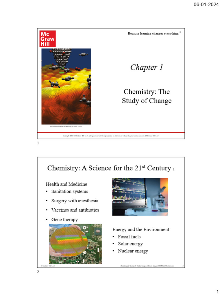 Chang - 14e - PPT - Ch01 - Measurements and Properties of Matters | PDF