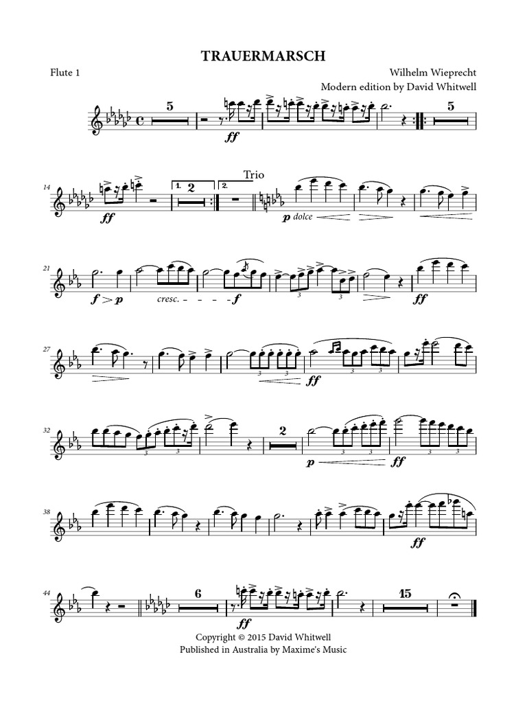 Trauermarsch 012 Flutei | PDF