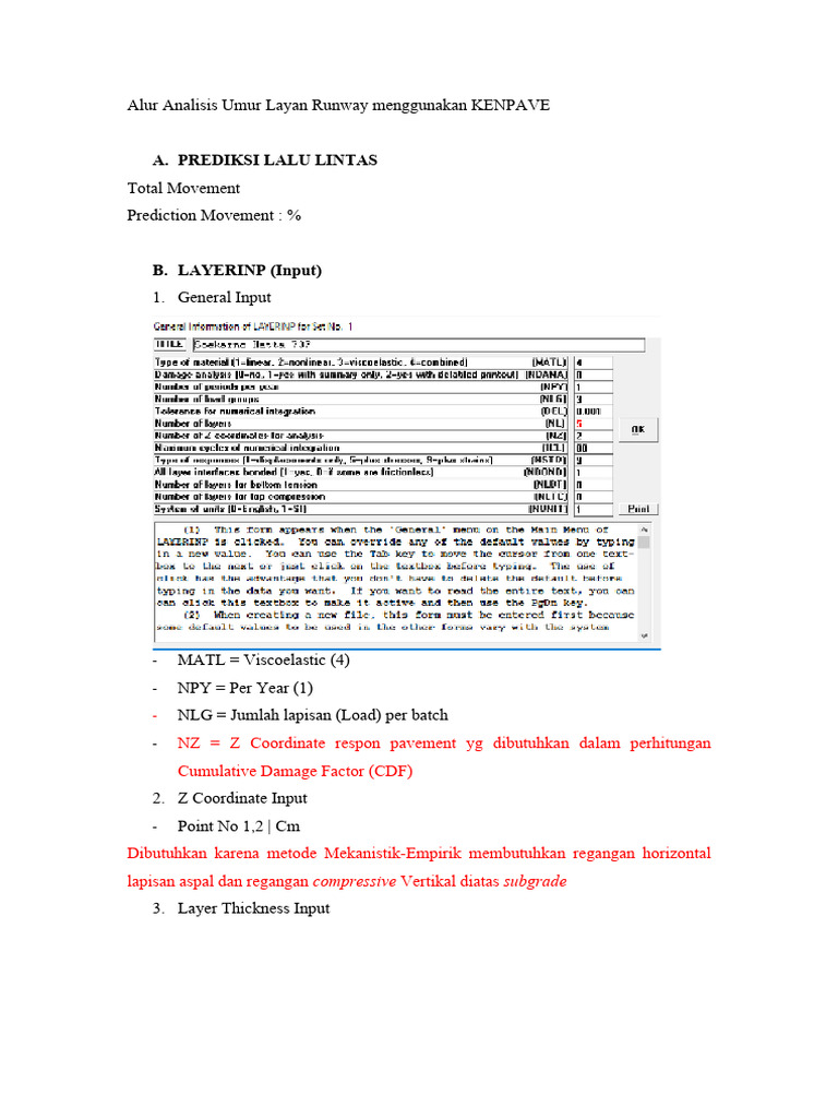 Alur Analisis Umur Layan Runway Menggunakan KENPAVE | PDF