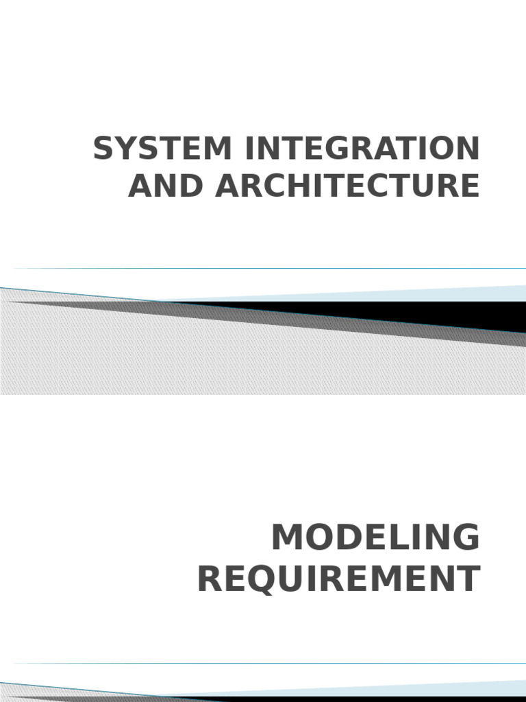 System Integration and Architecture | PDF