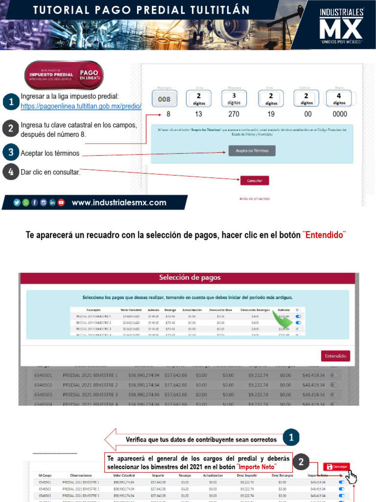 Tutorial Pago Predial | PDF