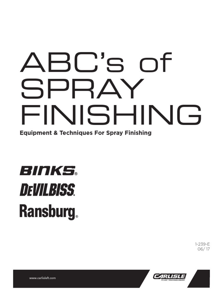 ABCs of Spray Finishing Manual | PDF
