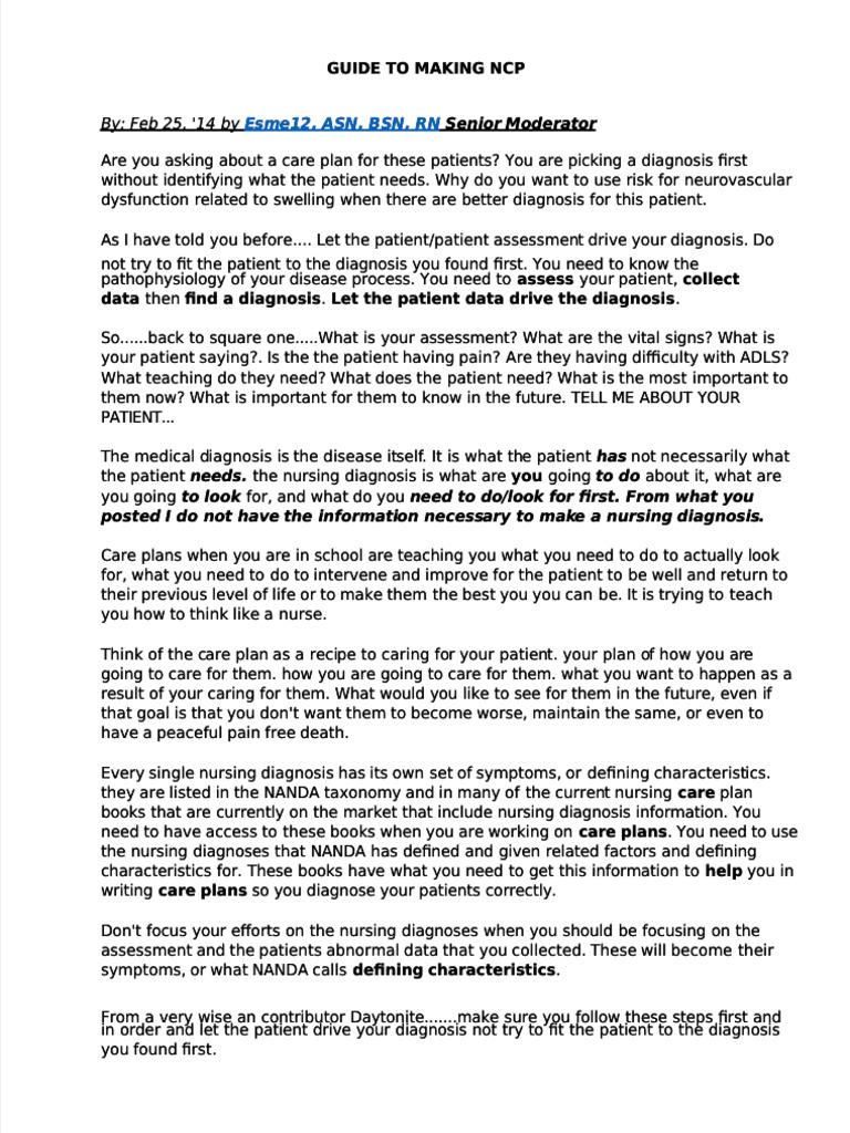 GUIDE TO MAKE NCP (2) Not Mine | PDF