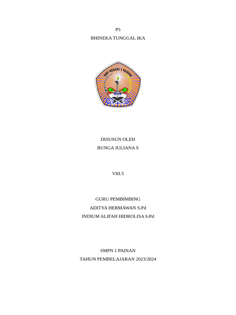 Cover SMPN 1 Painan | PDF